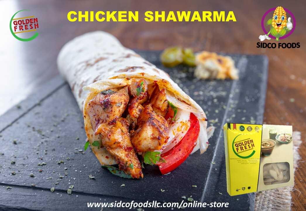 Get Marinated Chicken Shawarma 500 g pack from Sidco Foods Trading LLC ...