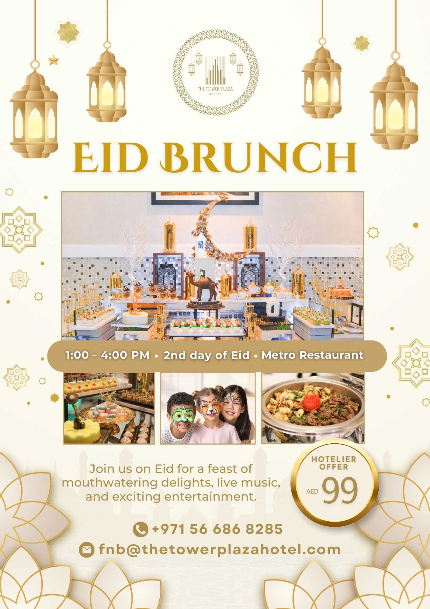 Get Eid Brunch Hotelier Offer at Metro Restaurant from The Tower Plaza ...