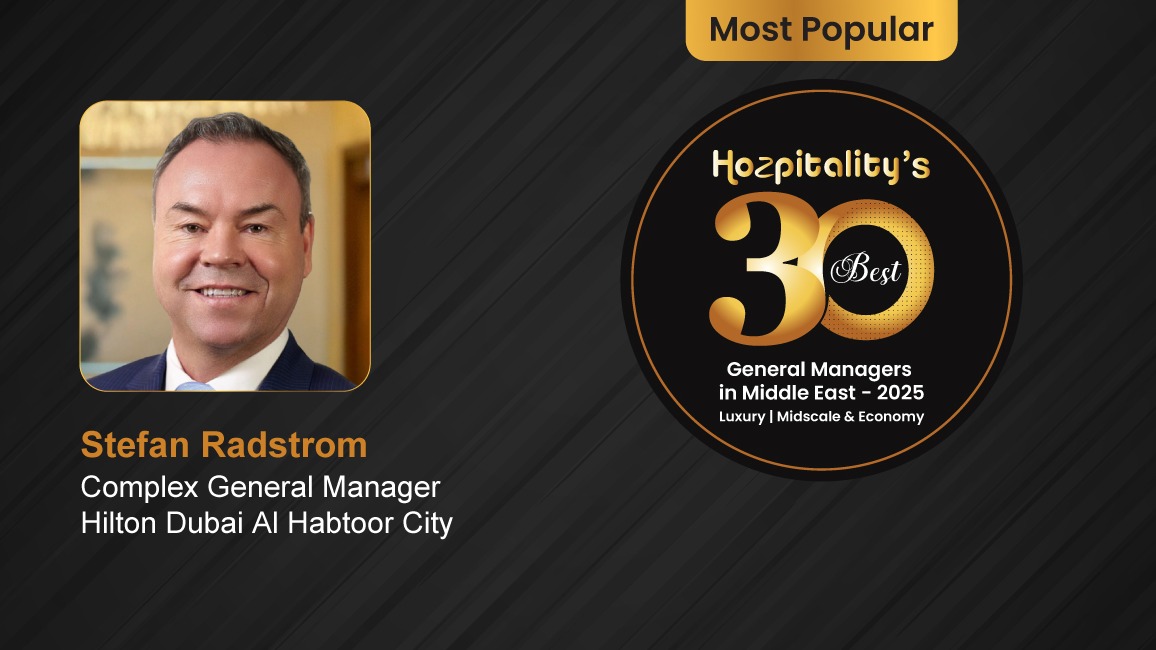 Stefan Radstrom Recognized in Hozpitality’s Best 30 General Managers in ...