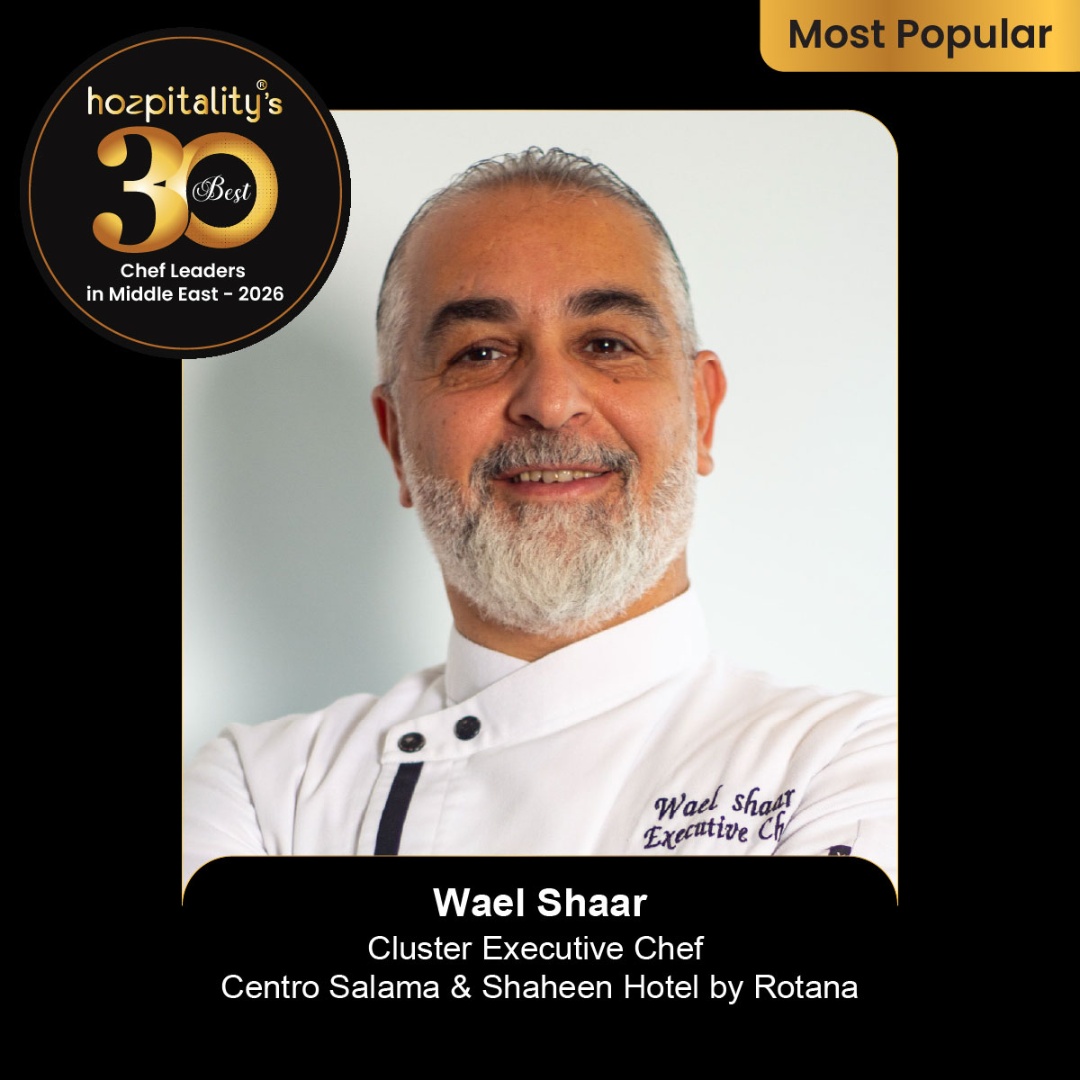 Wael Shaar Named to Hozpitality’s Best 30 Culinary Leaders Powerlist 2026